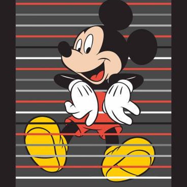 Mickey Mouse Fabric Panel - Etsy