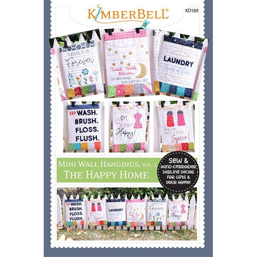 Kimberbell Mini Wall Hangings: the Happy Home sewing Version retired - Etsy