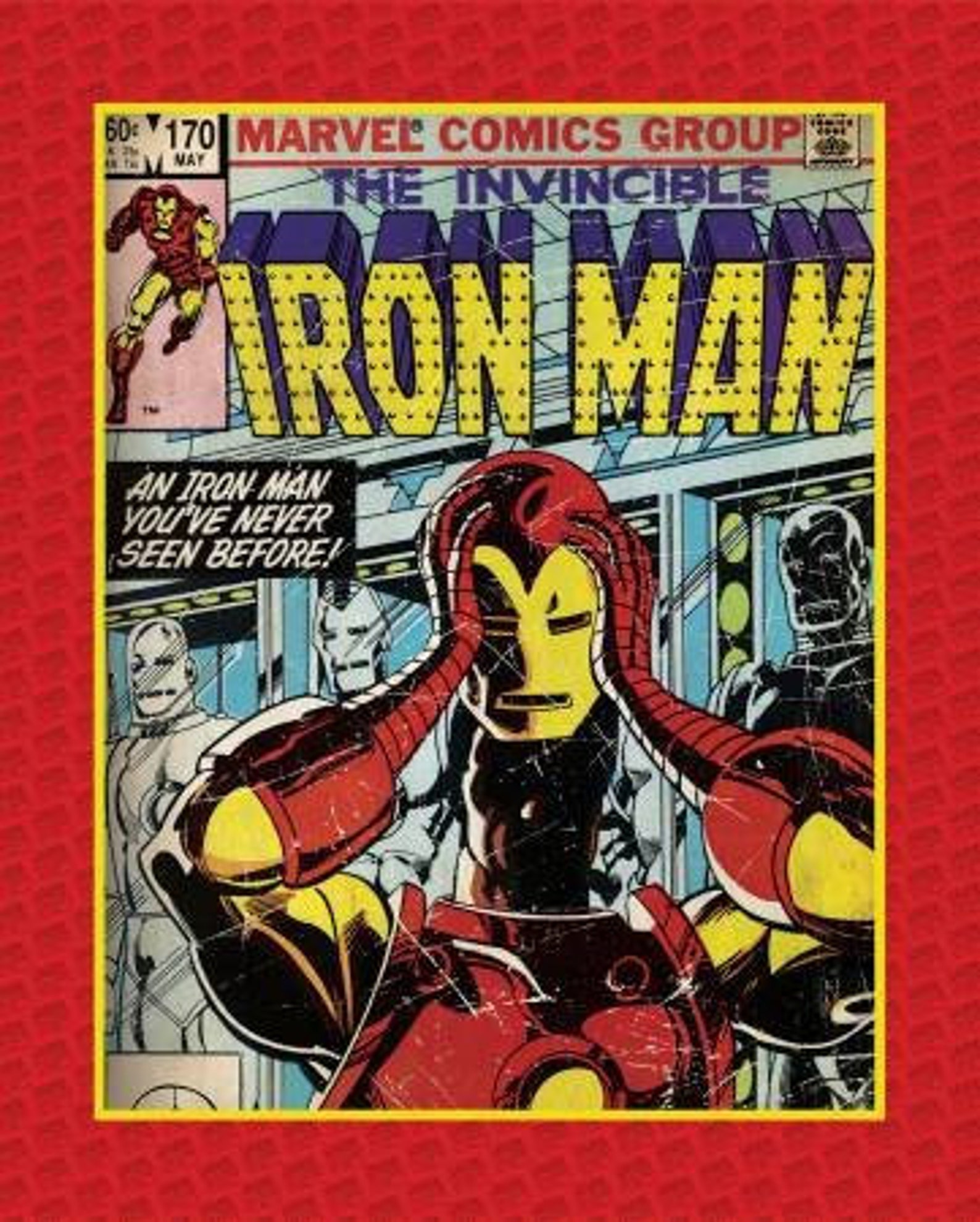 Panel-Stoff The Invincible Iron Man von Marvel Comics, einzeln verkauft ...