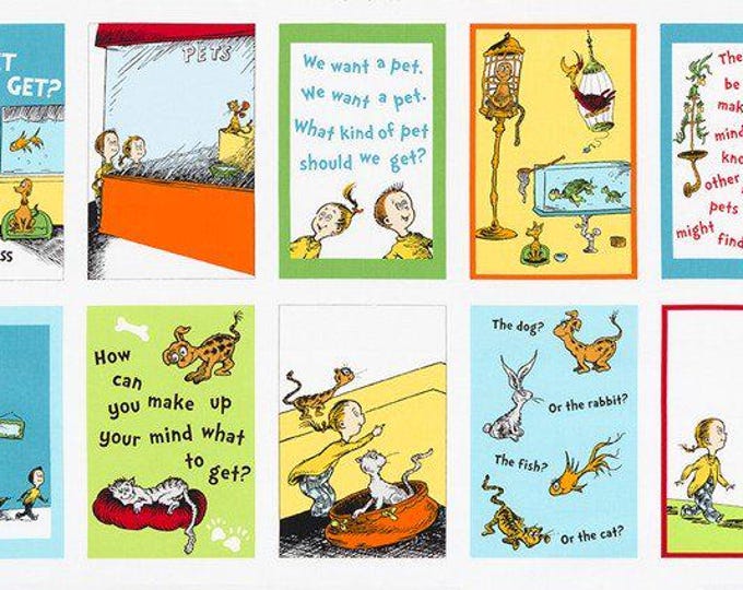 Dr. Seuss - What Pet Should I Get? Book Panel Fabric, Sold by the Panel ...
