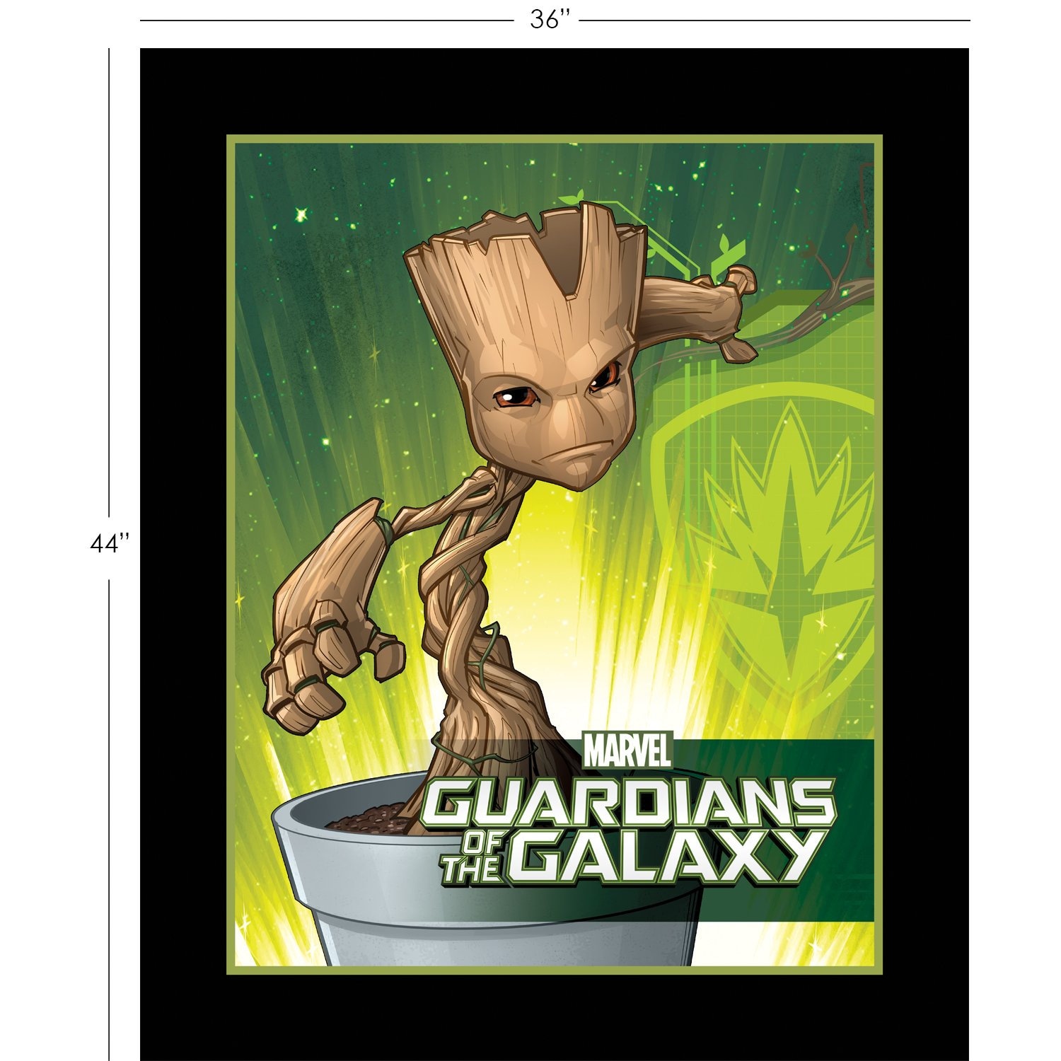 Marvel Comics Guardians of the Galaxy Baby Groot Panel Fabric, Sold by ...