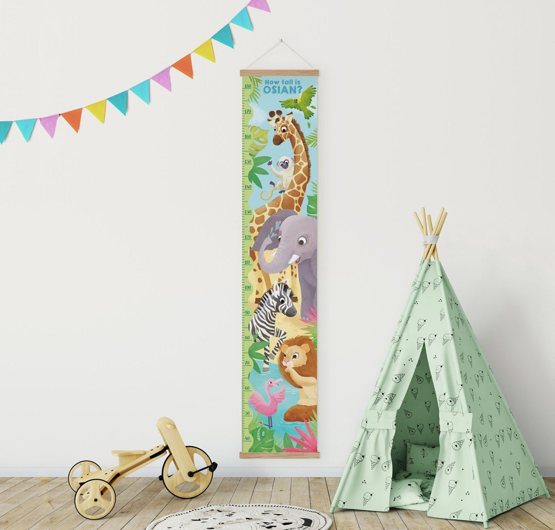 Personalised Height Chart | Kid's Growth Chart | Children's Decor | How ...