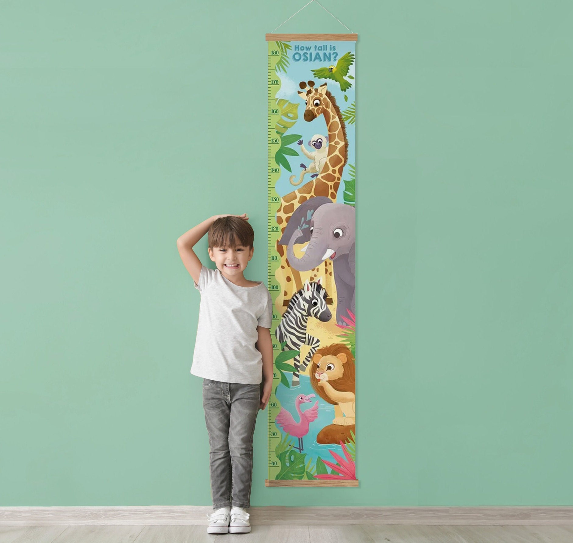Personalised Height Chart | Kid's Growth Chart | Children's Decor | How ...