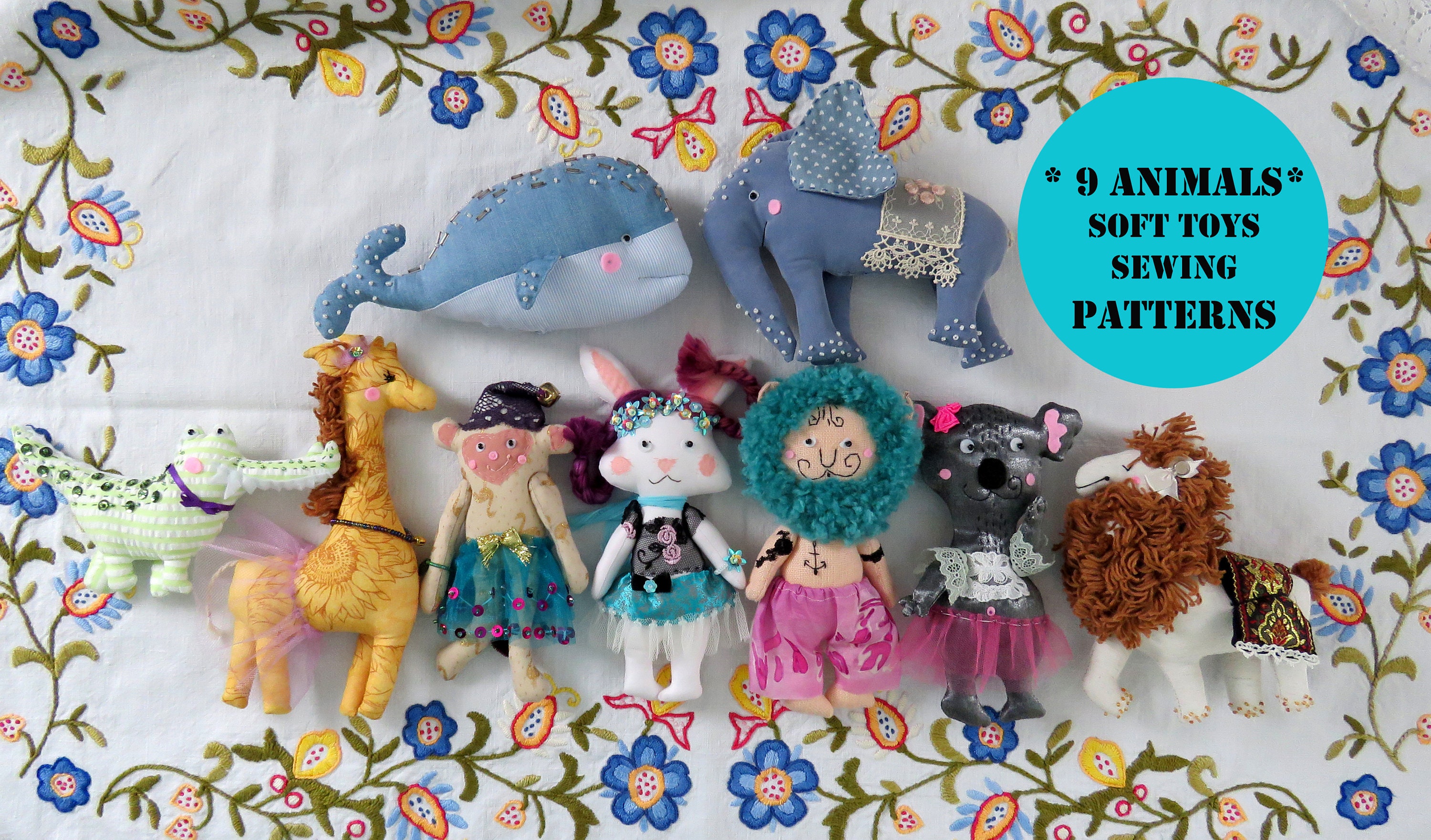 PDF Pattern Lion, Rag Lion Sewing Pattern, Soft Stuffed Lion, DIY Lion ...