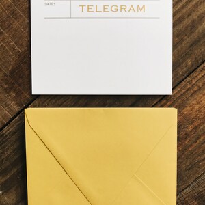Telegram Postcard, Vintage Postcard, Flatcards, Stationery Set ...