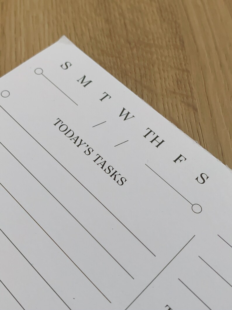 Daily Organizer Pad Daily Notepad Daily Planner Notepad With - Etsy