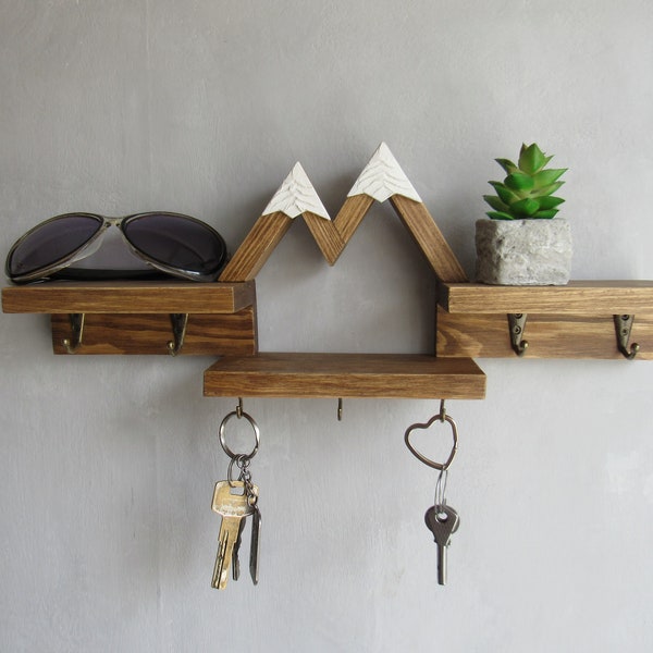 Mountain Key Rack - Etsy