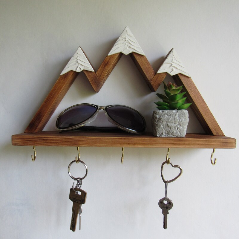 Mountain Key Rack - Etsy