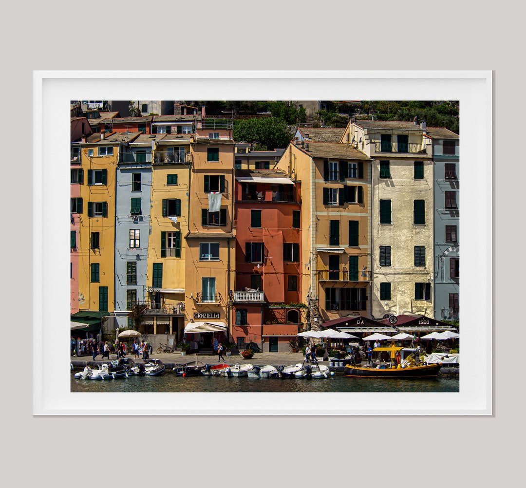 Italian City View, Italy Cityscape Art, Cinque Terre Photo, Colourful ...