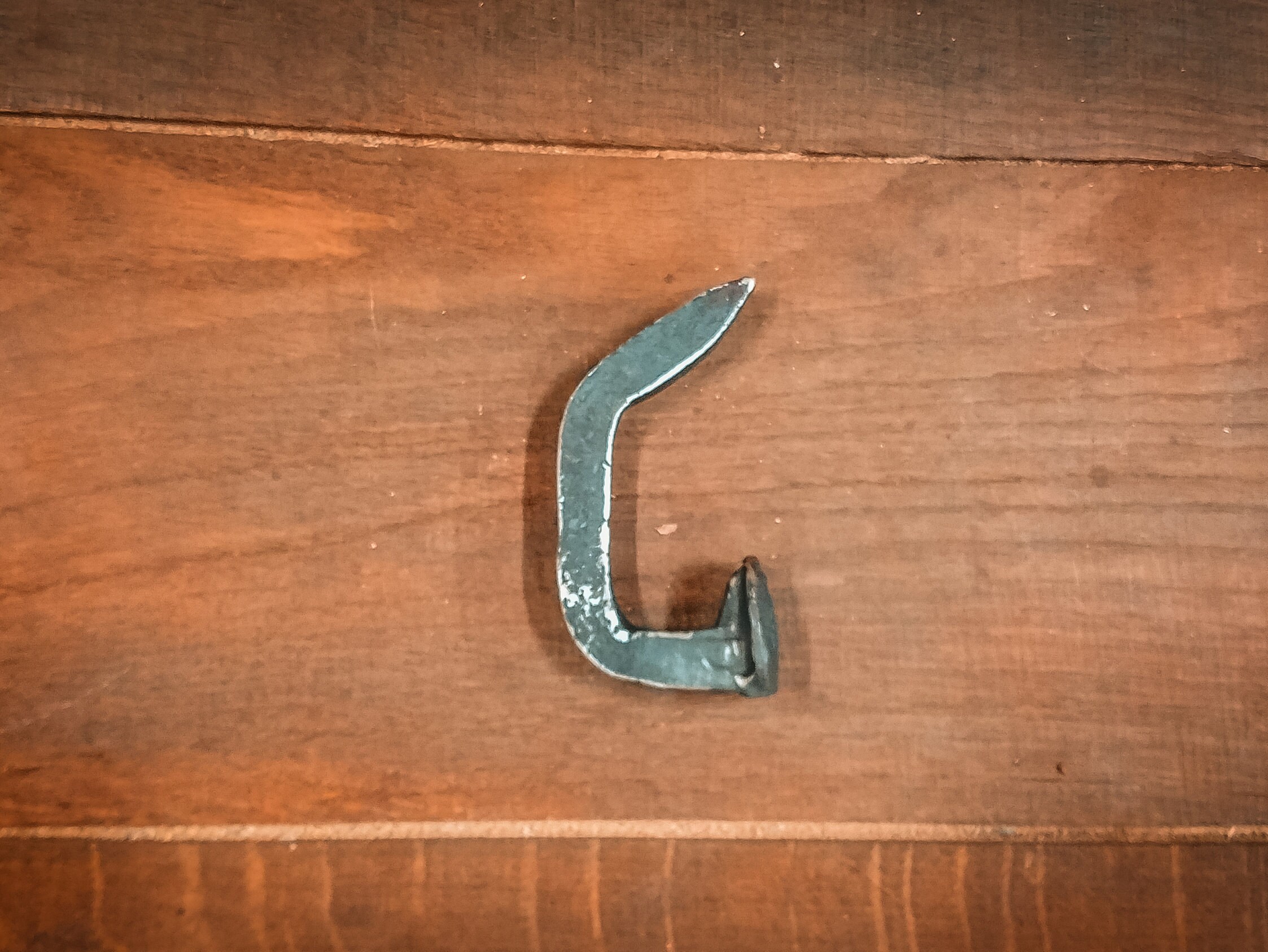 Hand Forged Blacksmith Hook Made From an Old Used Railroad Spike - Etsy