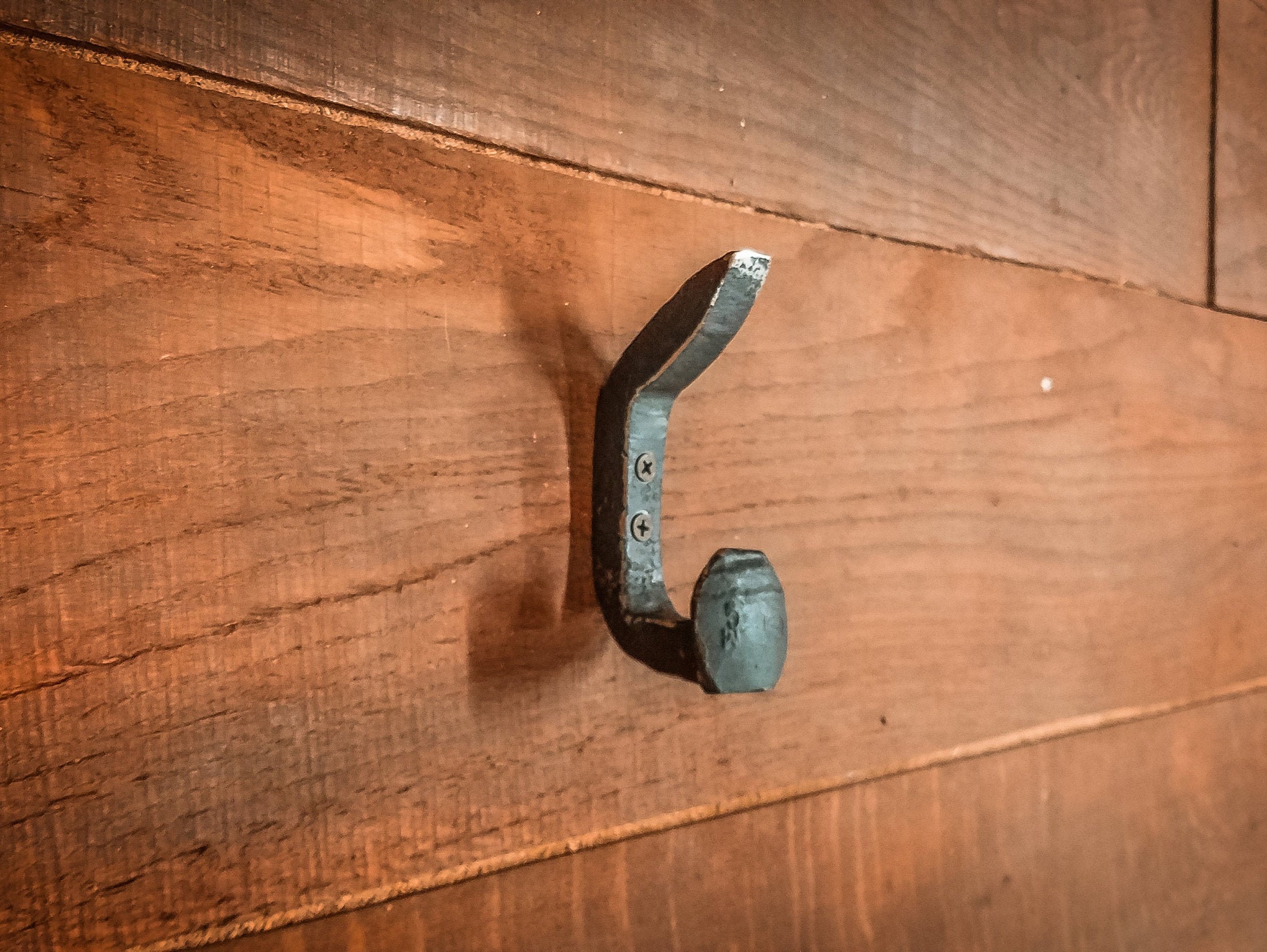 Hand Forged Blacksmith Hook Made From an Old Used Railroad Spike - Etsy