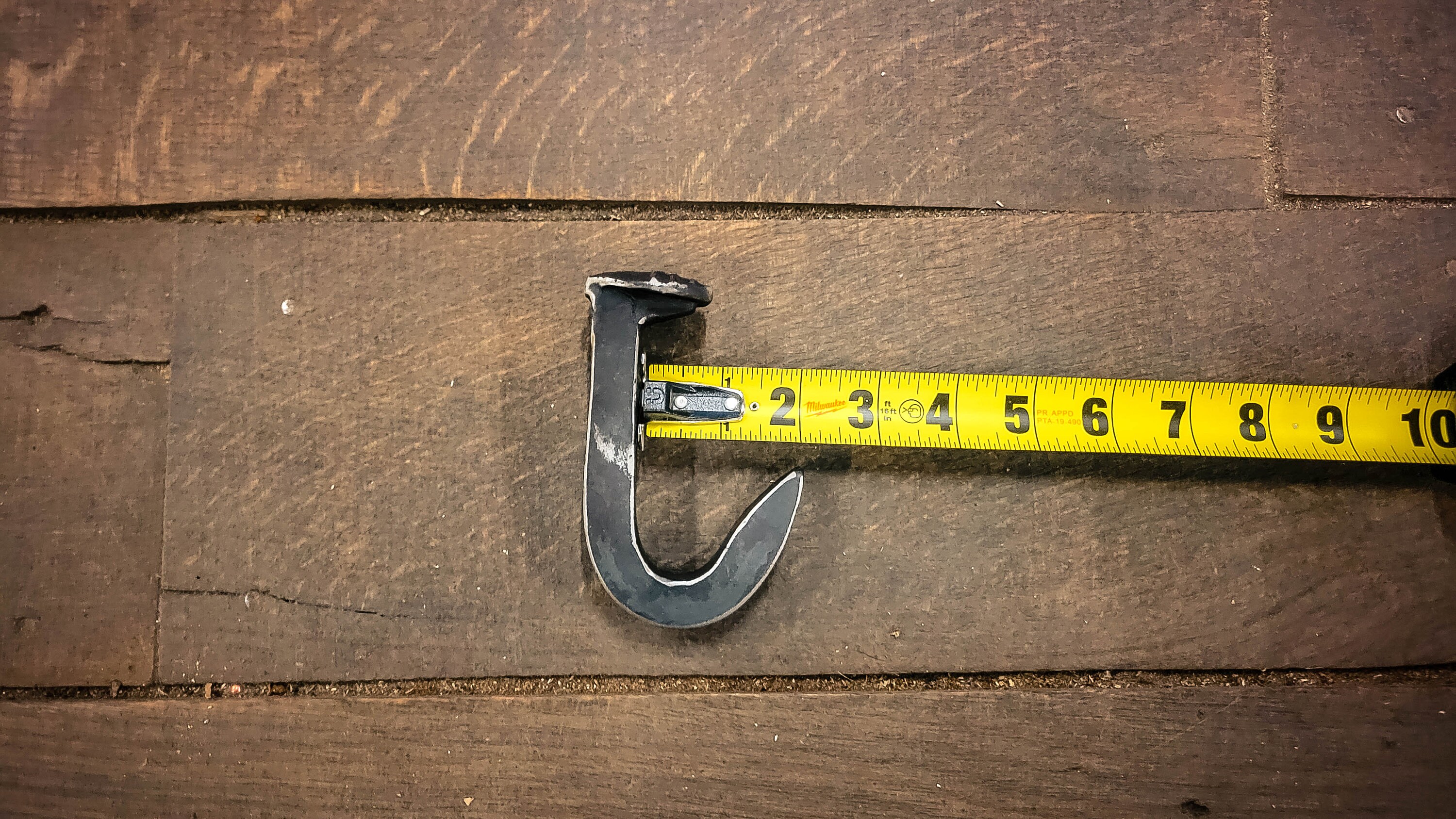 Hand Forged Blacksmith Hook Made From an Old Used Railroad Spike - Etsy