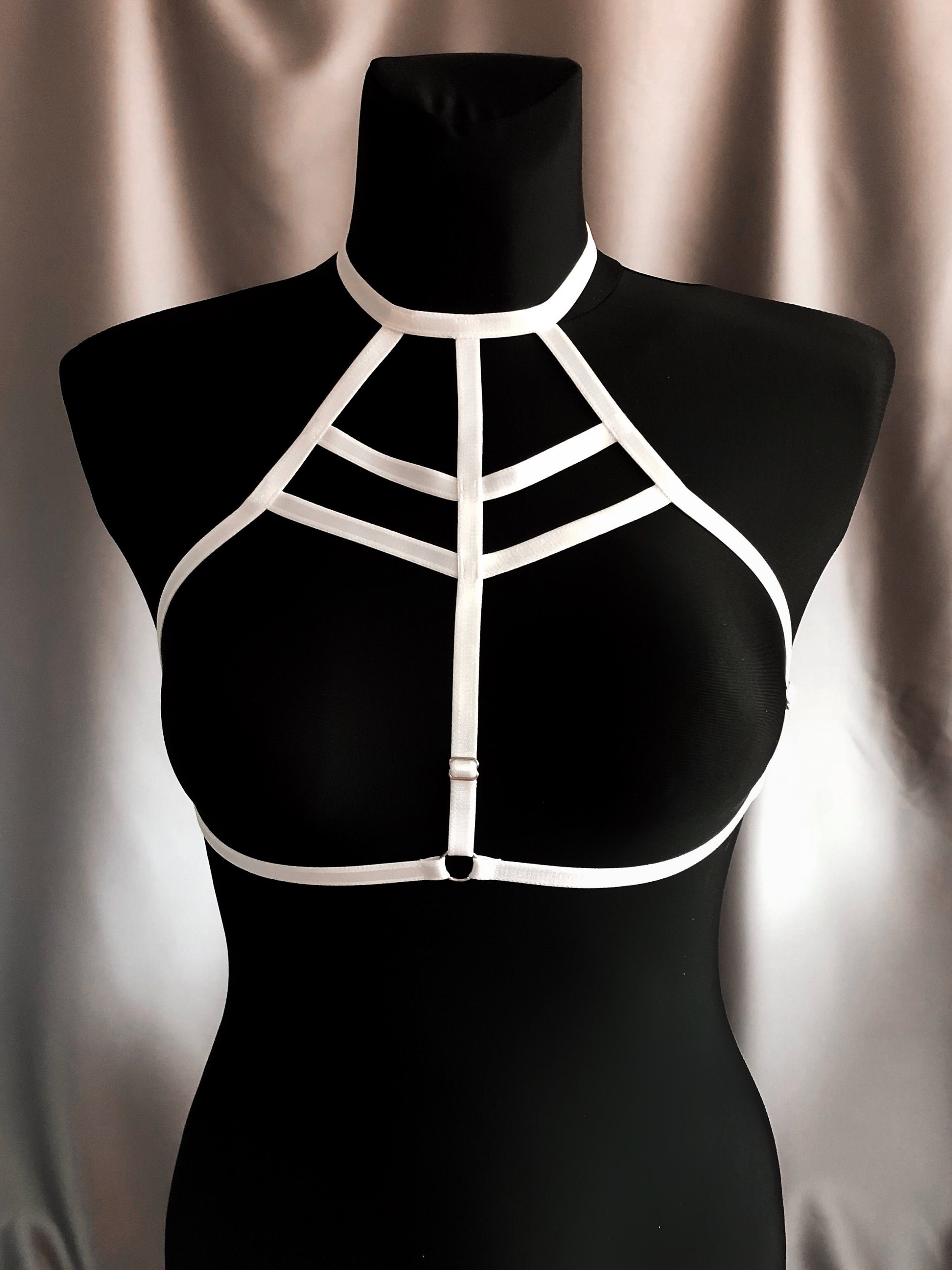 Harness TRIANGLE Harness Bra CAGE BRA for Woman Harness Lingerie, Cage ...