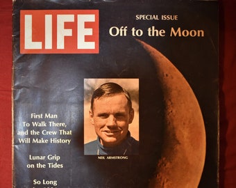 Vintage LIFE Magazine July 4 1969 off to the Moon Special Issue Neil ...