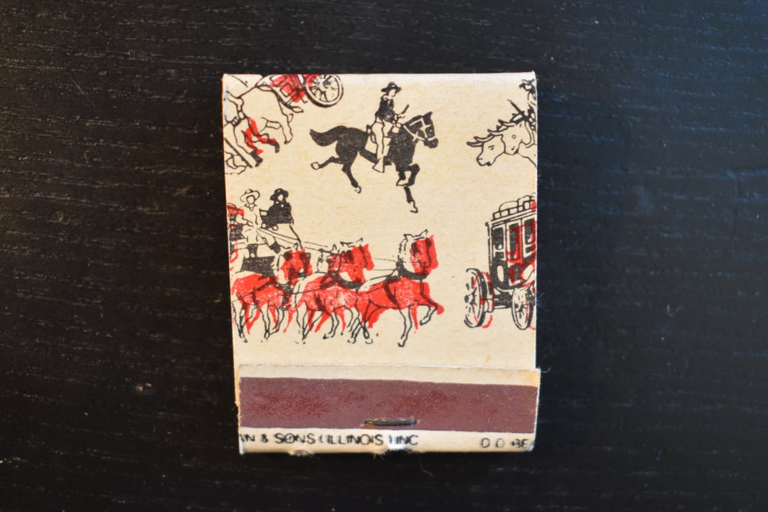 Wagon Train , Stage Coach Matchbook (unused) - Etsy