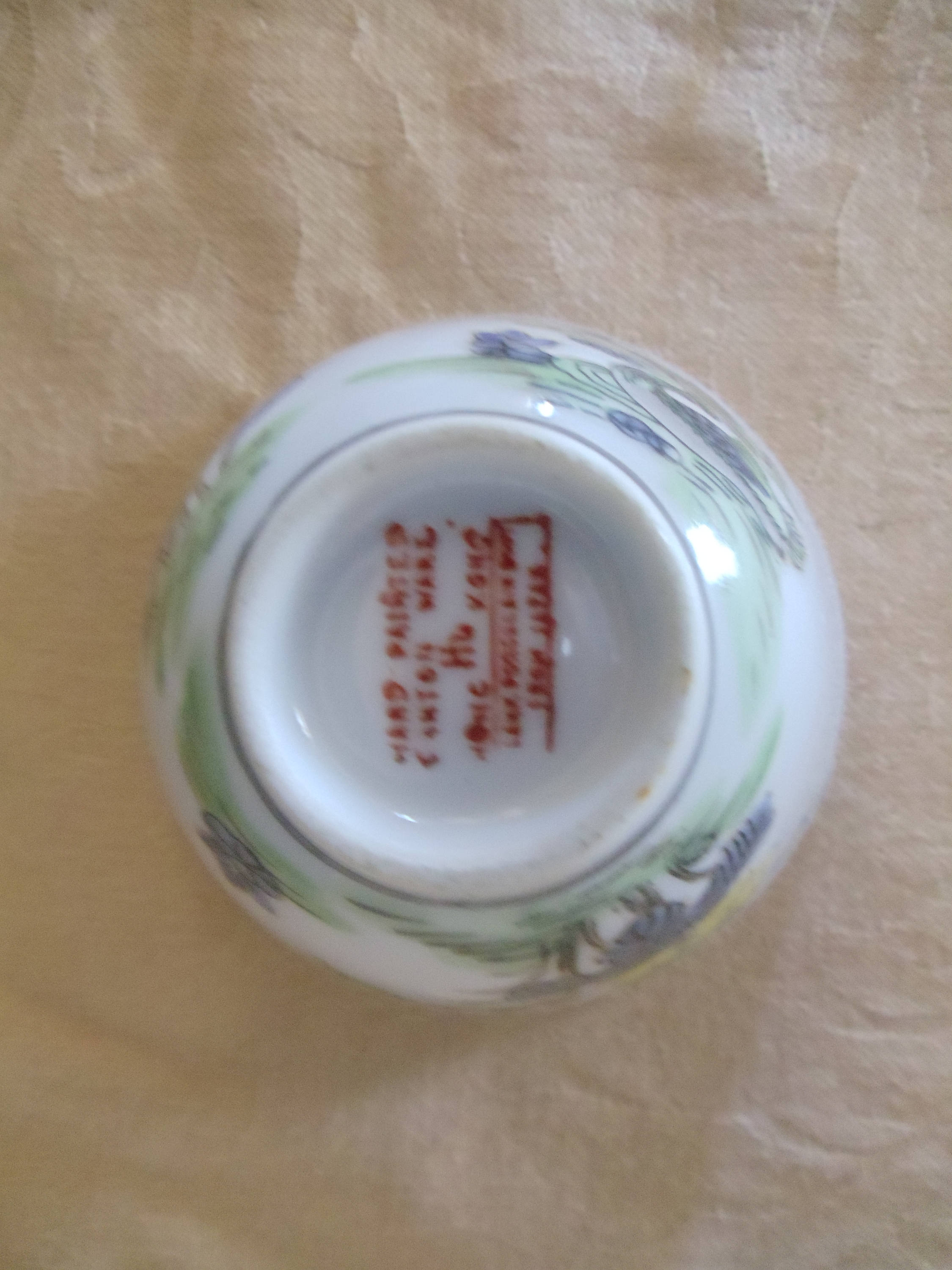 Hand Painted Canton Ware Miniature Tea Set - Etsy