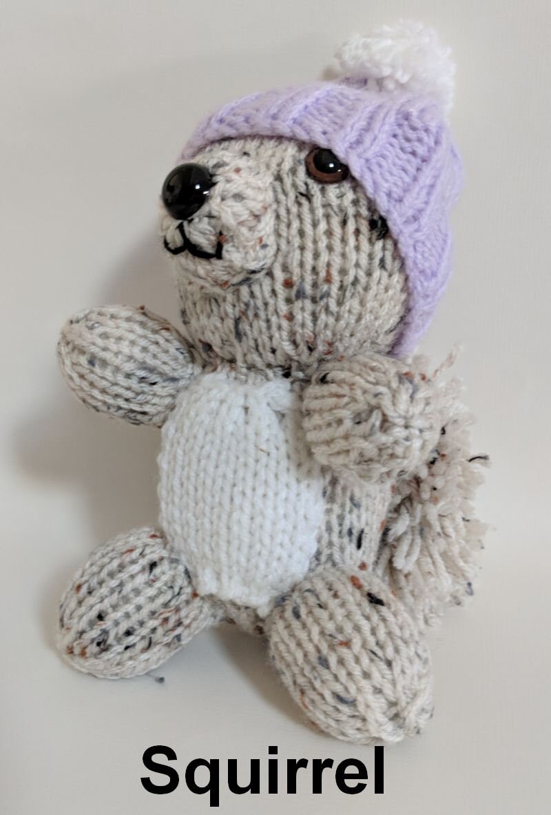 Knitted Stuffed Animals, Unique Knit Animals, Collectible Knit Animals ...