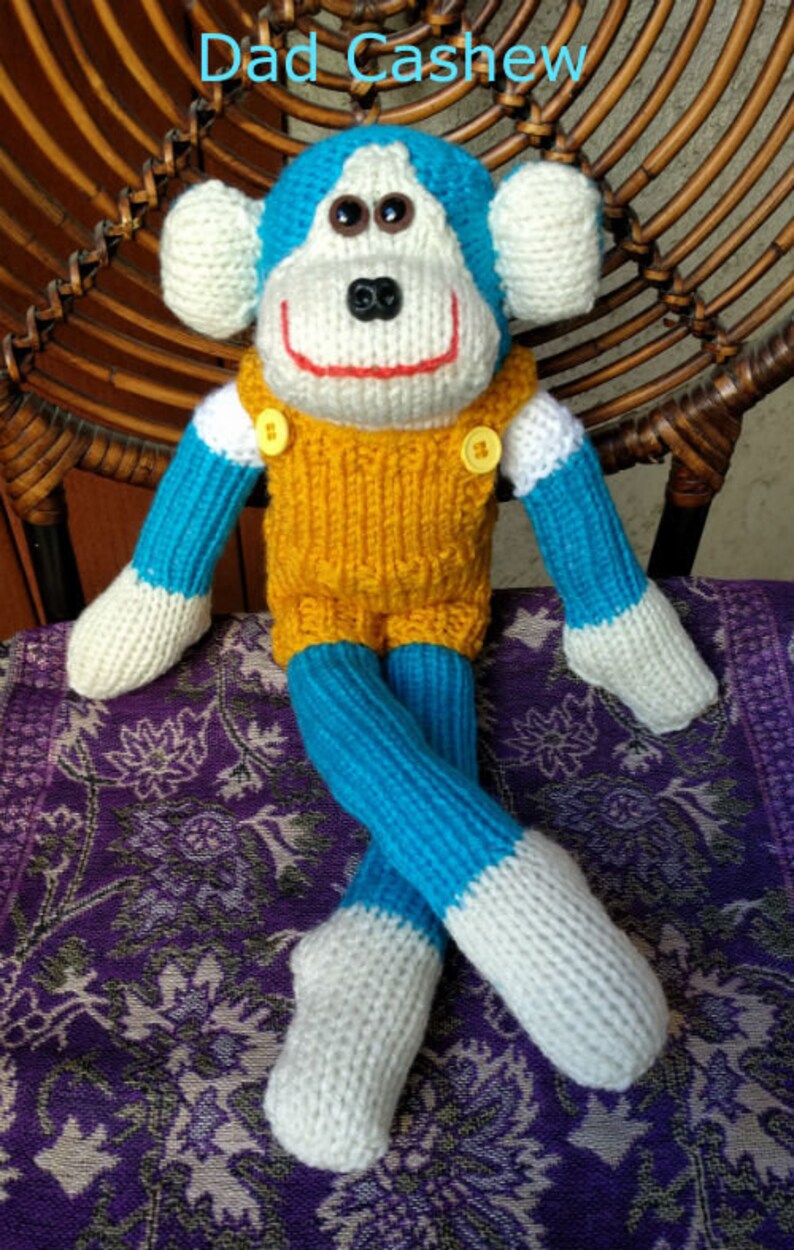 Monkey Family Knit Monkeys Knit Toys Stuffed Toy Child - Etsy UK