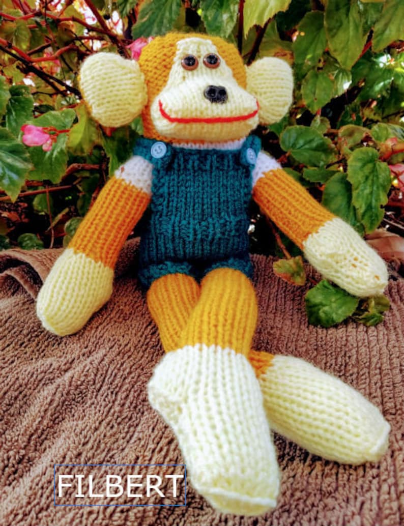 Monkey Family, Knit Monkeys, Knit Toys, Stuffed Toy, Child Toy, Toy ...