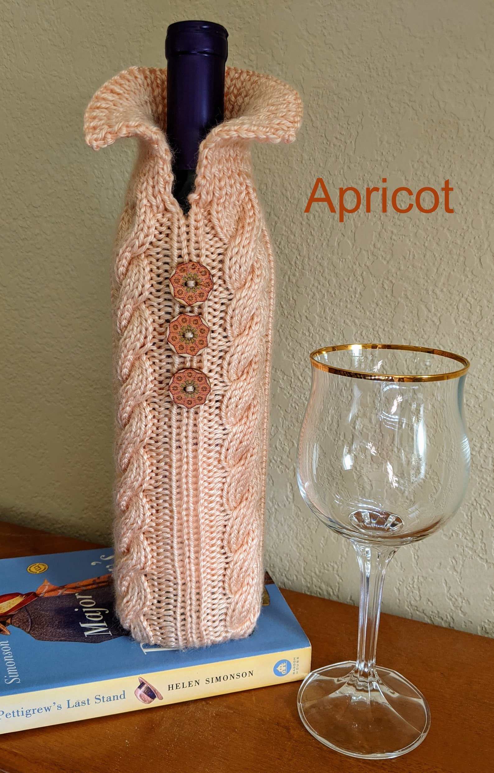 Wine Bottle Cozy, Wine Cover, Knit Bottle Cover, Hostess Gift, Birthday ...