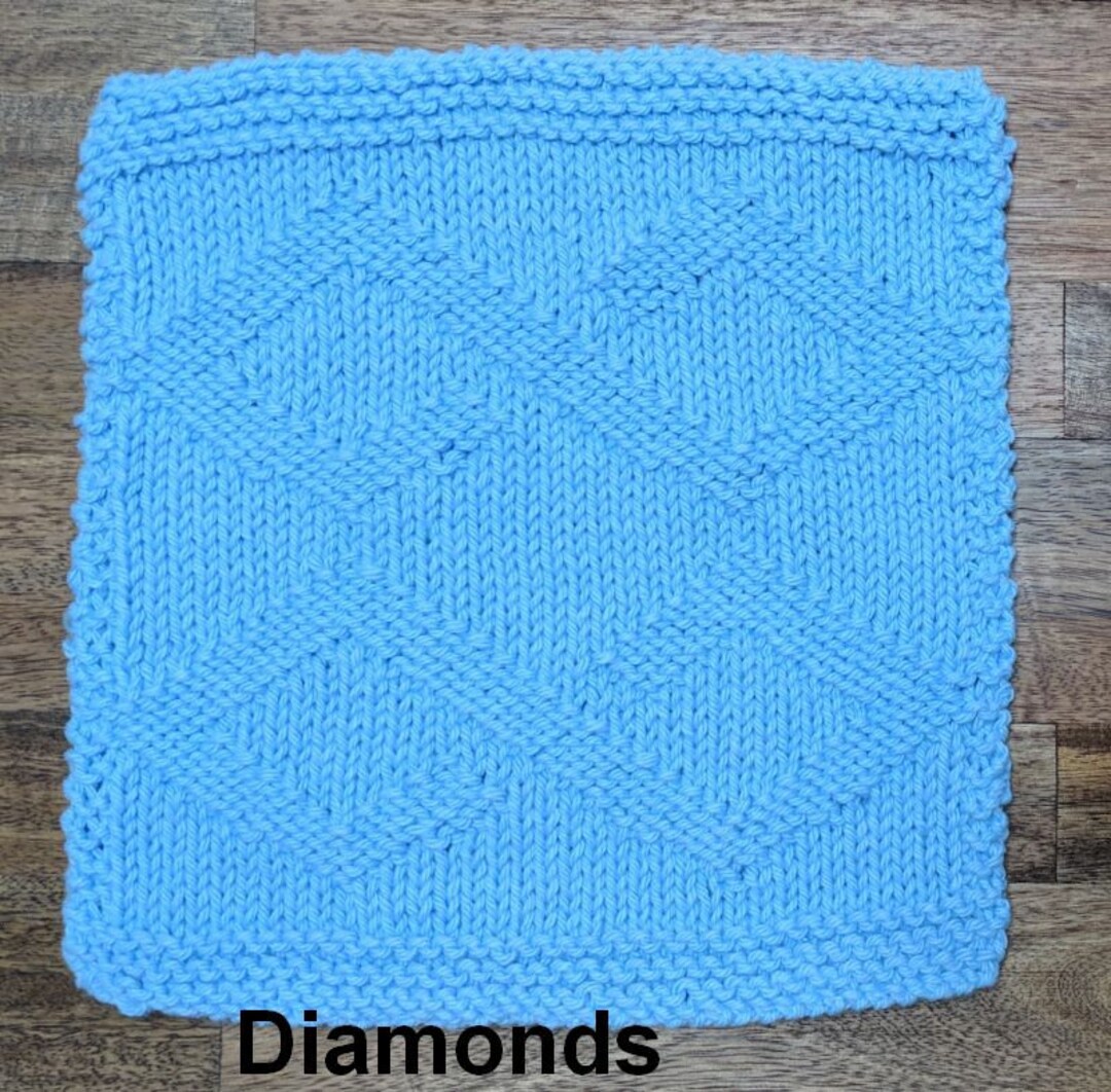 Hot Pad, Large Hot Pad, Hand Knit Hot Pad, Cotton Hot Pad, Two-layer ...