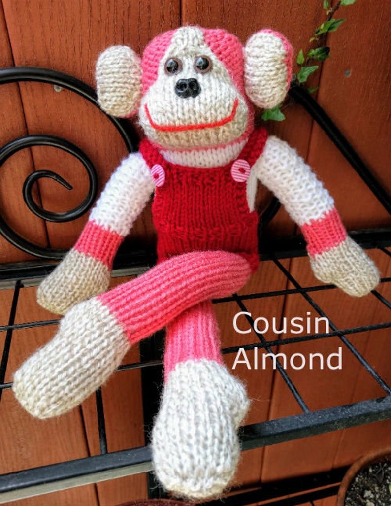 Monkey Family Knit Monkeys Knit Toys Stuffed Toy Child - Etsy UK