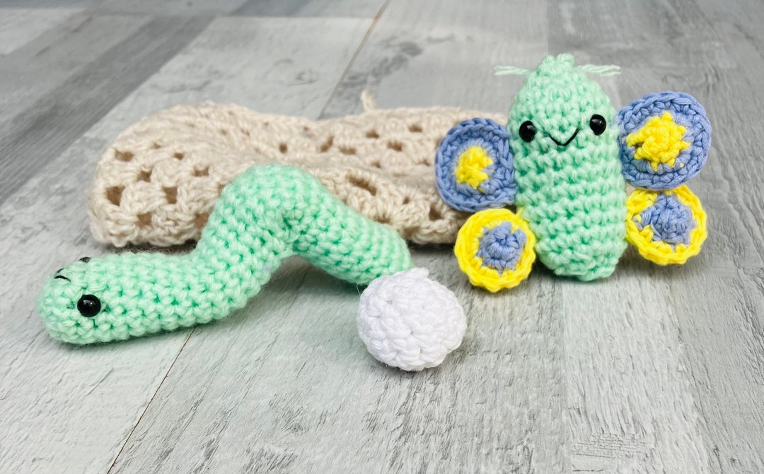 Crochet Butterfly Life Cycle, Nature Learning, Montessori, Waldorf ...