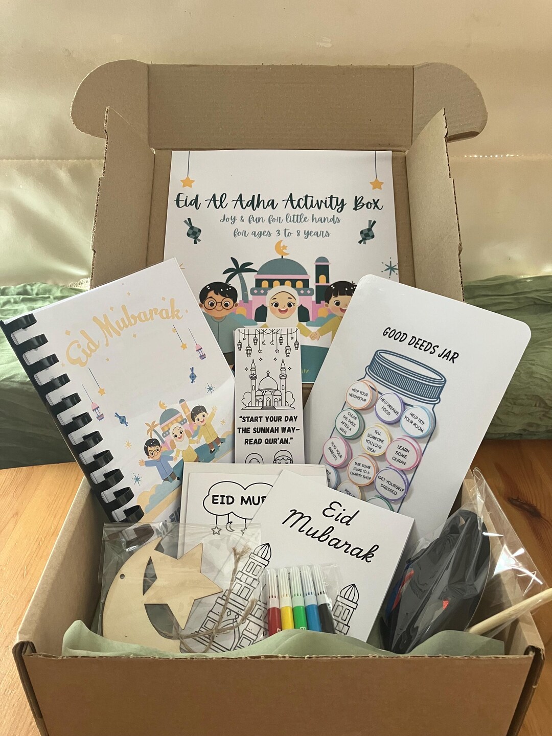 Eid Activity Box for Kids-eid Gift for Kids -islamic Gift- Crafts ...