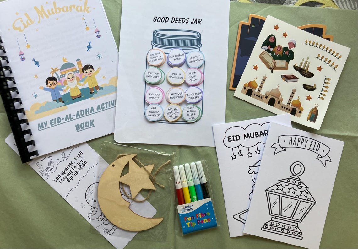 Eid Activity Box for Kids-eid Gift for Kids -islamic Gift- Crafts ...