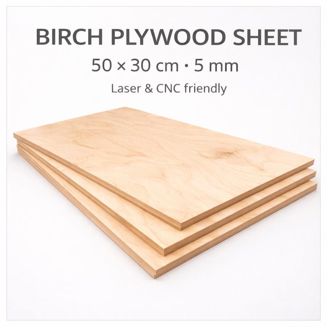 5mm Birch Plywood Sheet B/BB – Laser Safe Plywood for CNC and Laser ...