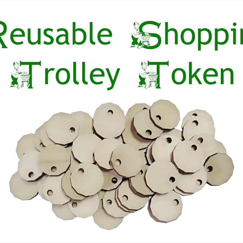 Shopping Trolley Token - Etsy