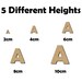 2cm, 4cm, 6cm, 8cm or 10cm Wooden Capital Letters MDF 3mm Craft Signs ...