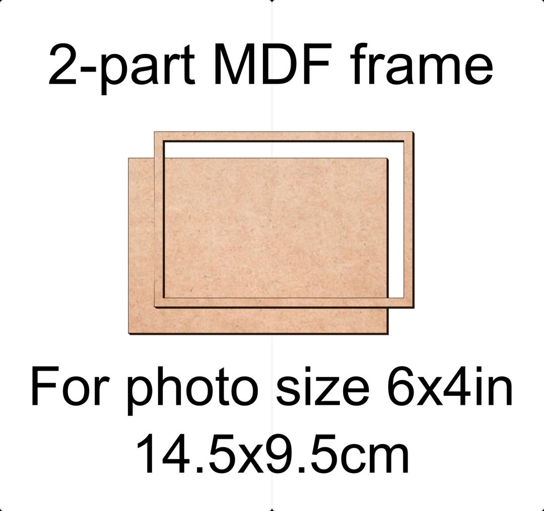 6x4" Frame With Sharp Corners Frame Kit for Photos - Resin Crafts - Art ...