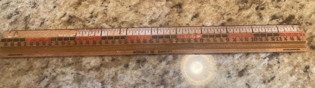 Vintage Classroom Ruler - Etsy