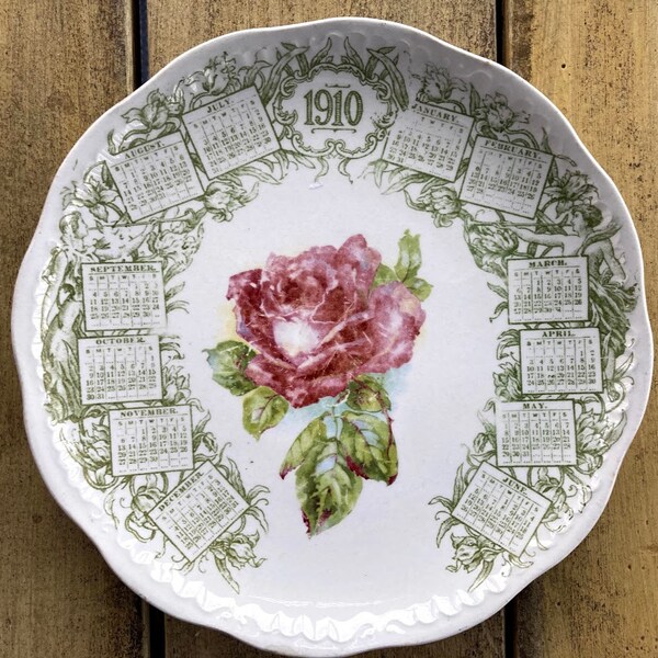 Calendar Plate - Etsy