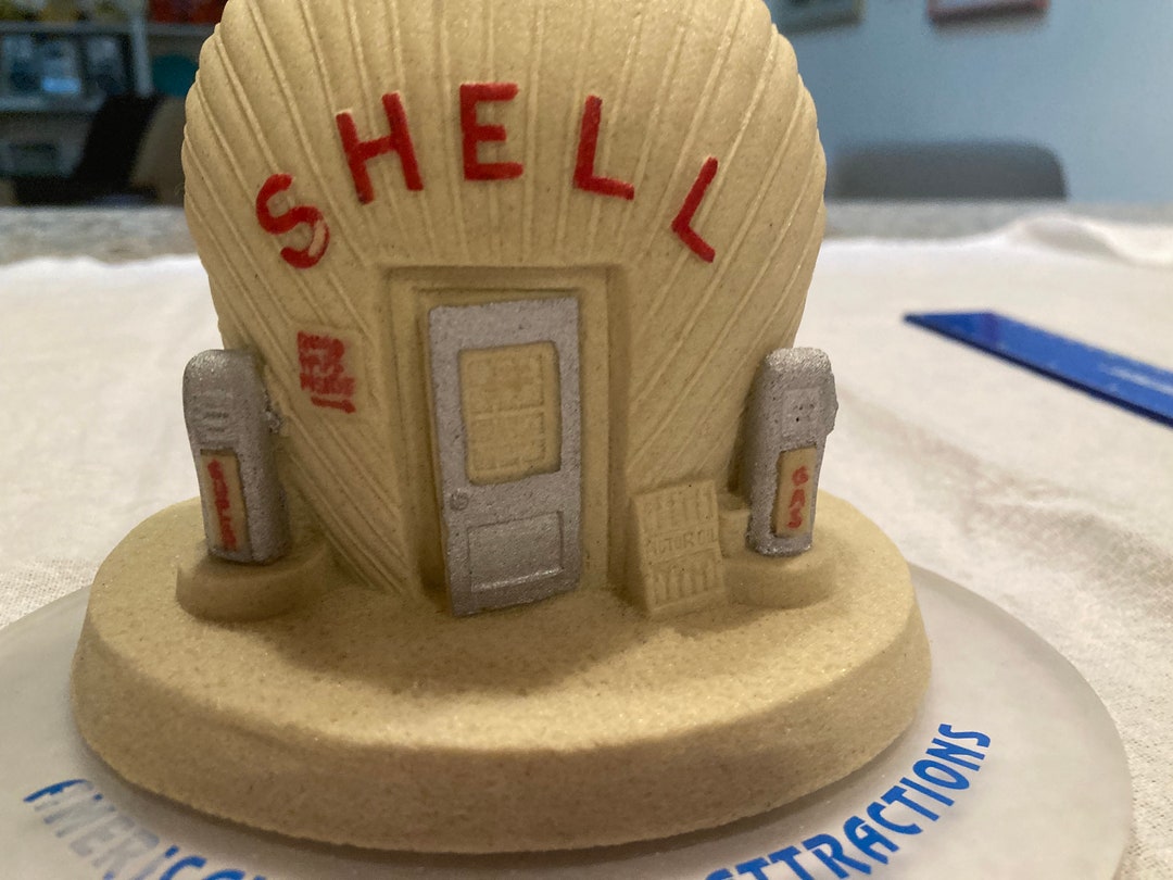 Shell Oil Clamshell Station Model of Shell Shaped Station - Etsy
