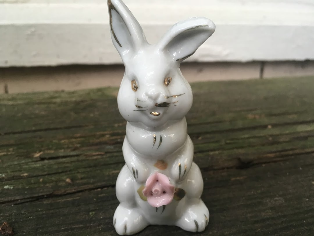 Vintage Rabbit Figurine Vintage Rabbit Figure - Etsy