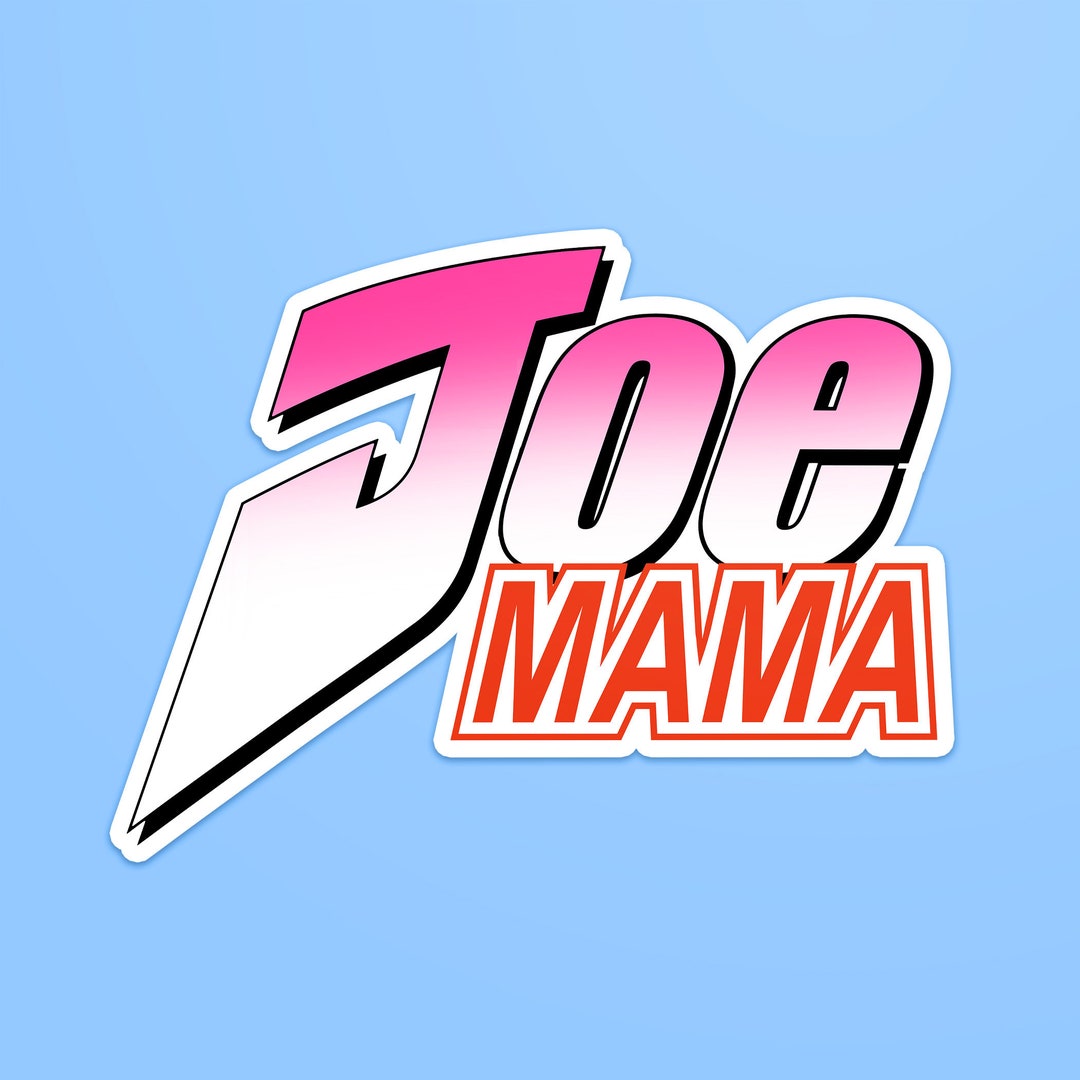 Joe Mama Jojo's Bizarre Adventure Logo Parody Sbubby Sticker Decal - Etsy