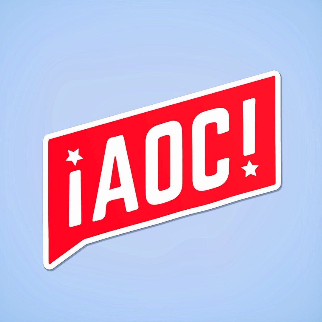 AOC Alexandria Ocasio-cortez Logo Sticker - Etsy