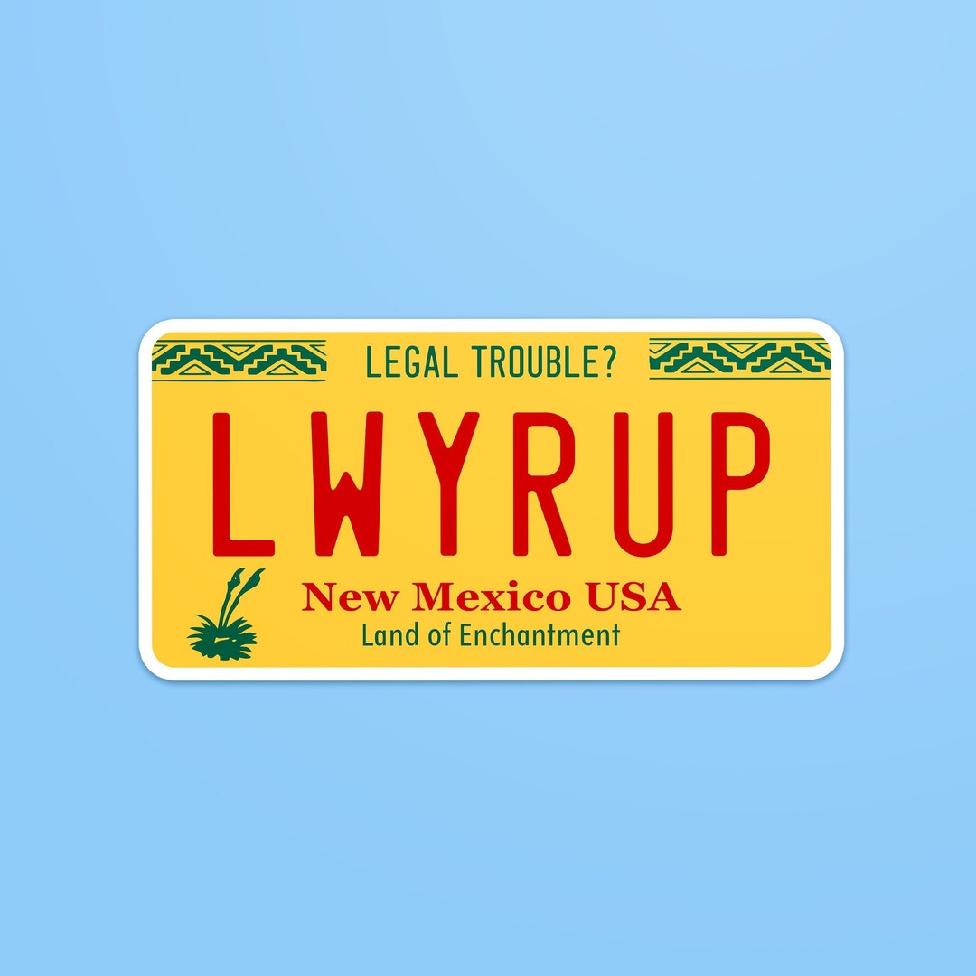 LWYRUP License Plate Saul Goodman Breaking Bad Better Call Saul Logo ...
