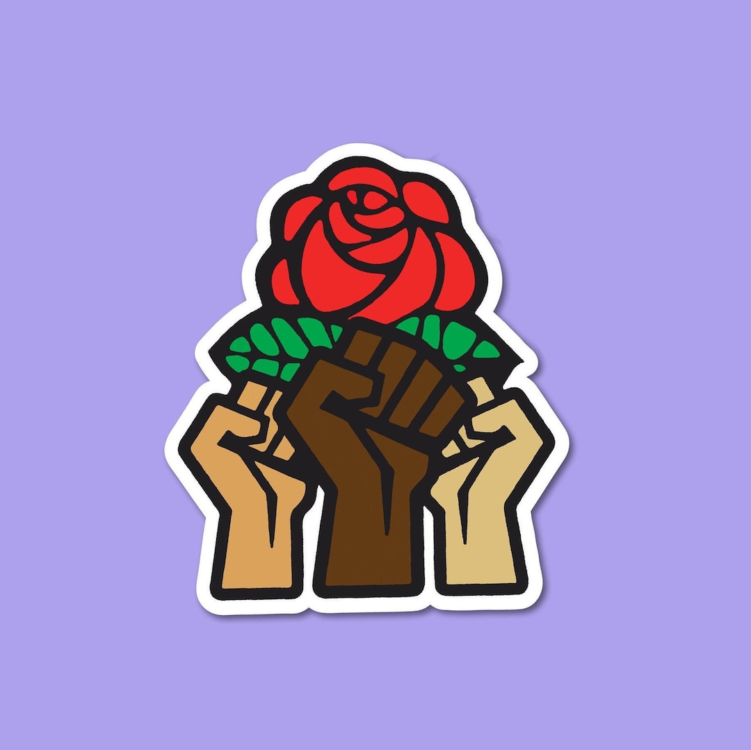 Democratic Socialist Rose Version 2 DSA Democratic Socialists of ...