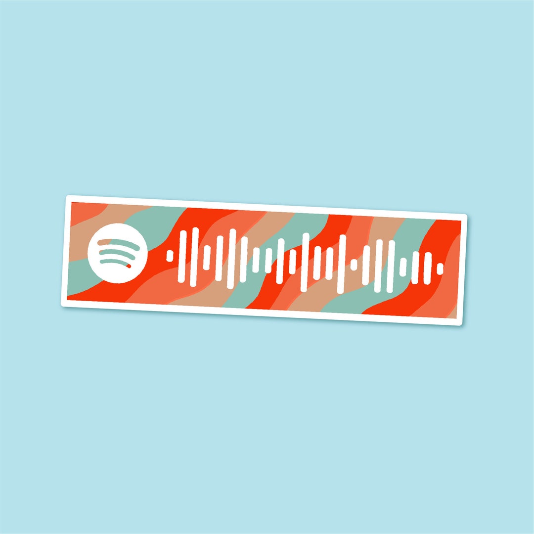Custom Spotify Code Aesthetic Pattern Sticker - Etsy