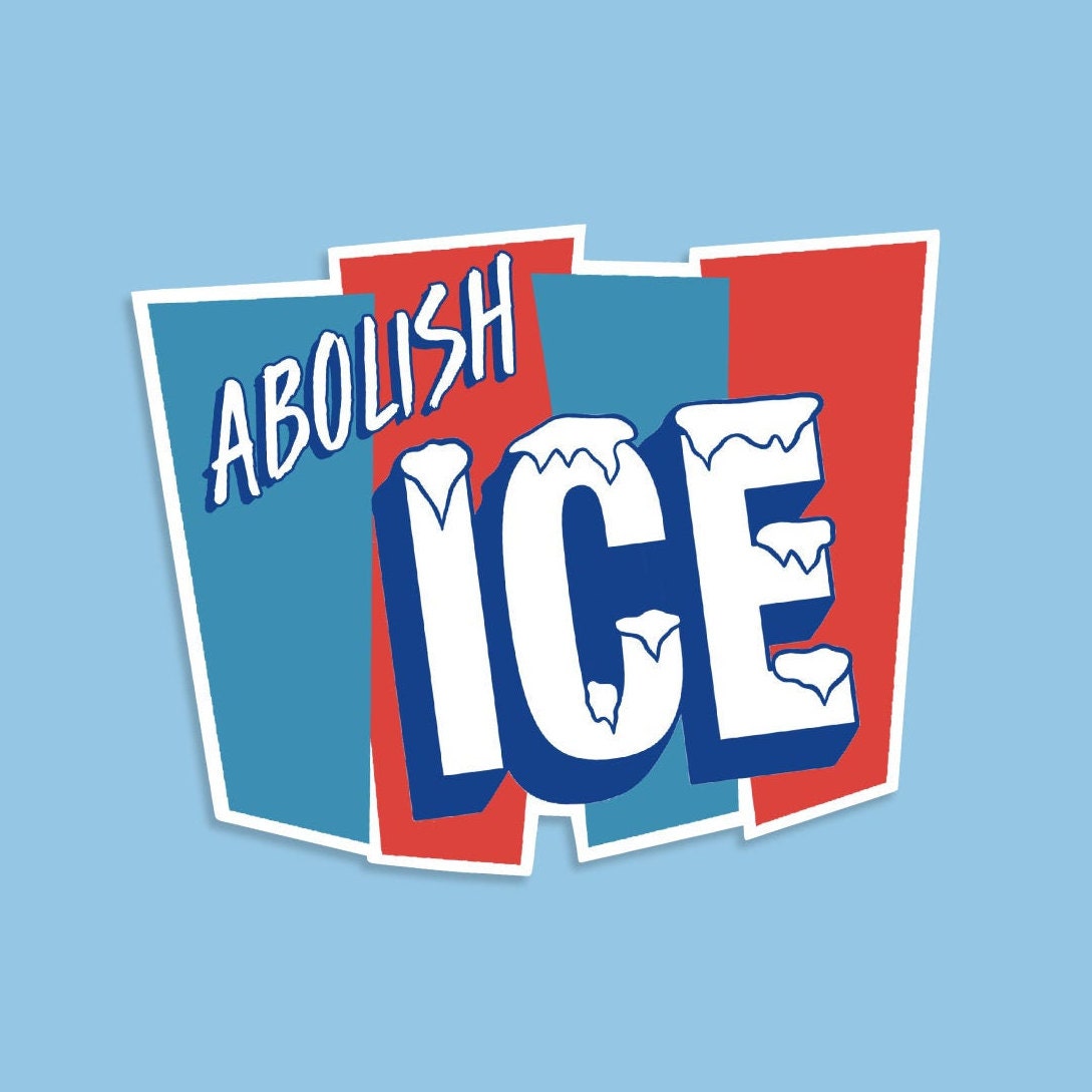 Abolish ICE Icee Logo Leftist Sticker | Etsy