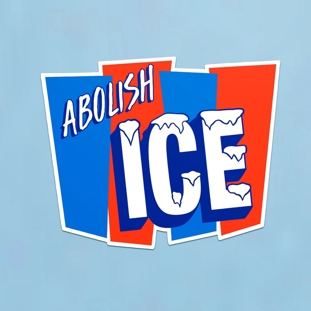 Abolish ICE Icee Logo Leftist Sticker - Etsy New Zealand