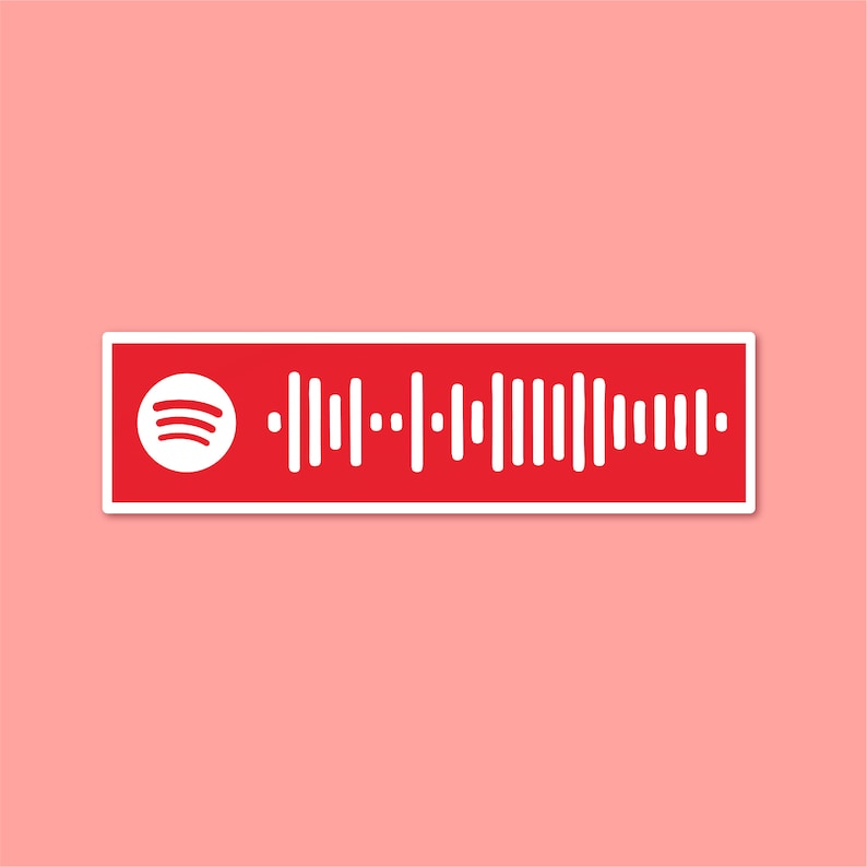Custom Spotify Code Aesthetic Pattern Sticker | Etsy Australia