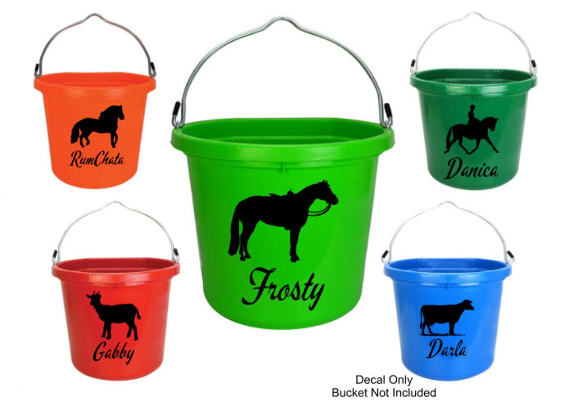 Horse Decal Bucket Decal Cow Decal Farm Decal Horse Gift - Etsy