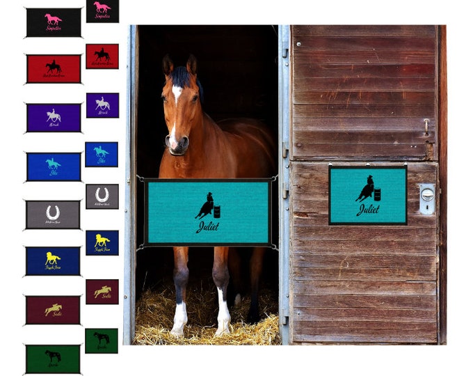 Personalized Horse Stall Guard, Stall Sign, Horse Name Stall Guard ...