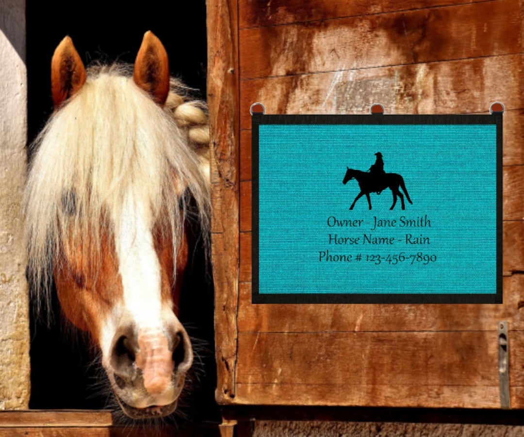 Personalized Horse Stall Sign, Horse Name Stall Sign, Stall Barn Sign ...