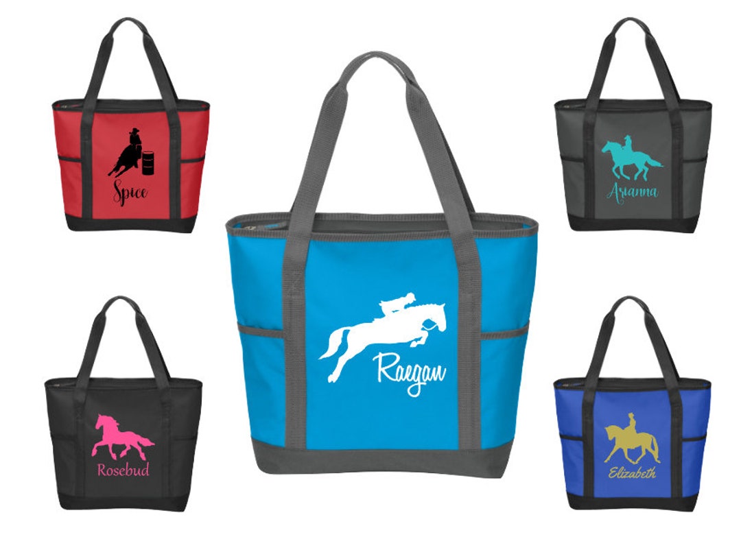 Personalized Horse Tote, Grooming Tote, Horse Bag, Name on Horse Bag ...