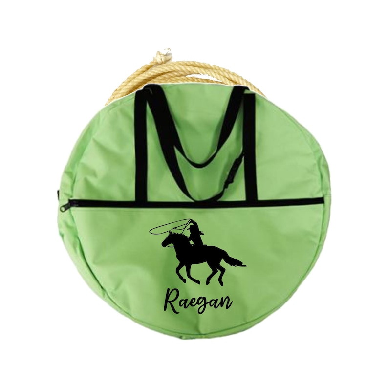 Personalized Horse Rope Lariat Bag, Rodeo Rope Bag, Roping Horse Bag ...